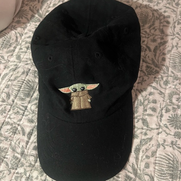 Disney | Accessories | Grogu Disney Black Star Wars Cap | Poshmark